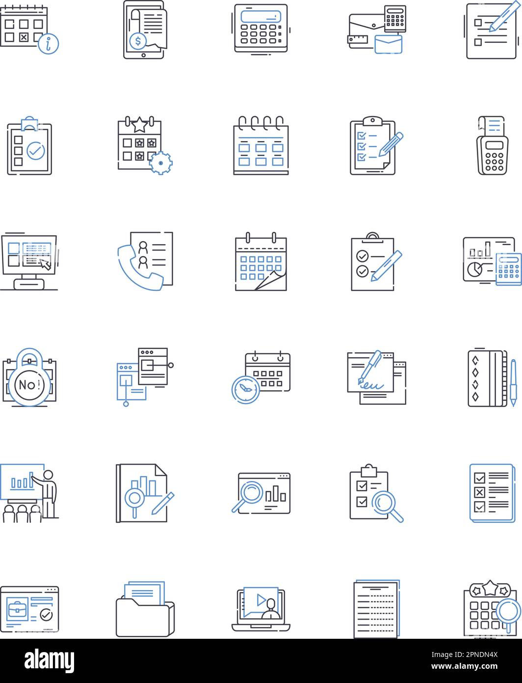 Length line icons collection. Short, Long, Tall, Petite, Miniature ...