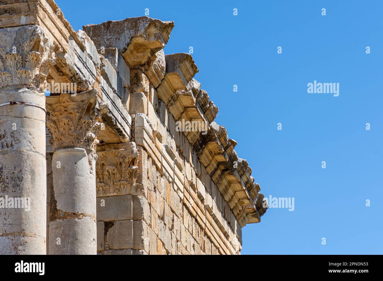 Roman ruins in the ancient city of Cuicul-Djemila. UNESCO world ...