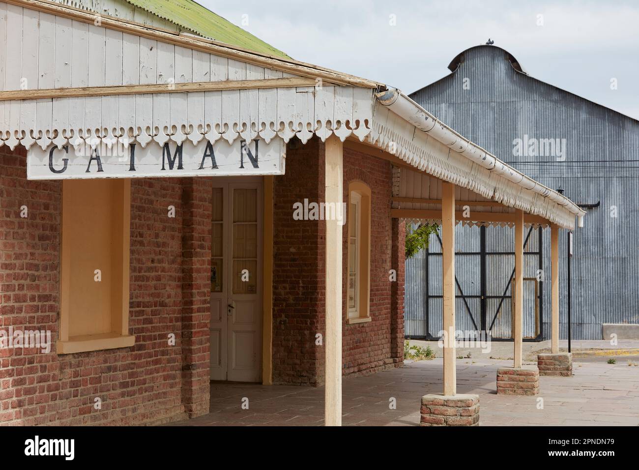 The Gaiman's Old Train Station, Chubut, Patagonia, Argentina Stock ...