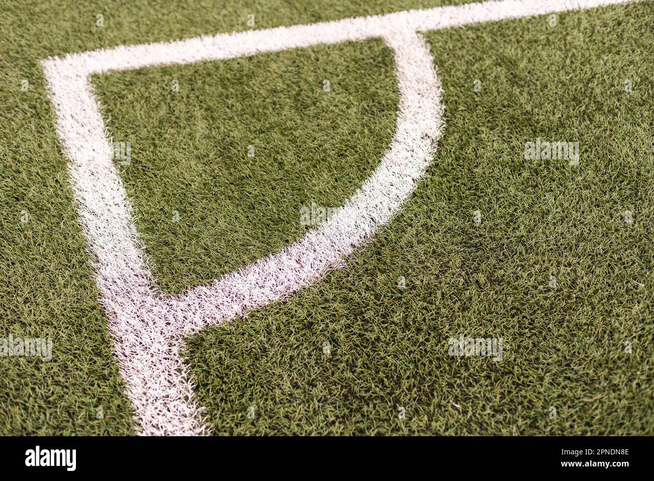 Corner kick of soccer field Stock Photo - Alamy