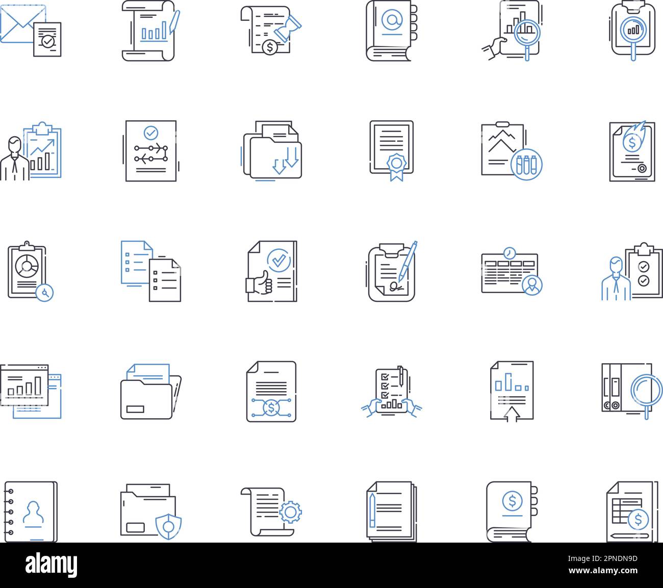 Proposals and paperwork Stock Vector Images - Alamy