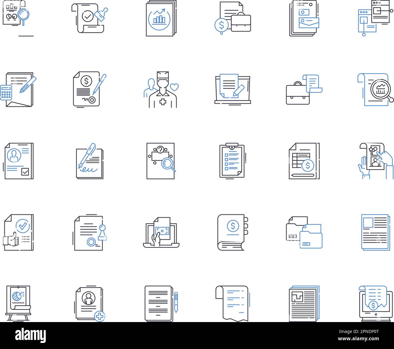 Policy Line Icons Collection Legislation Governance Protocol Rules Regulations Code