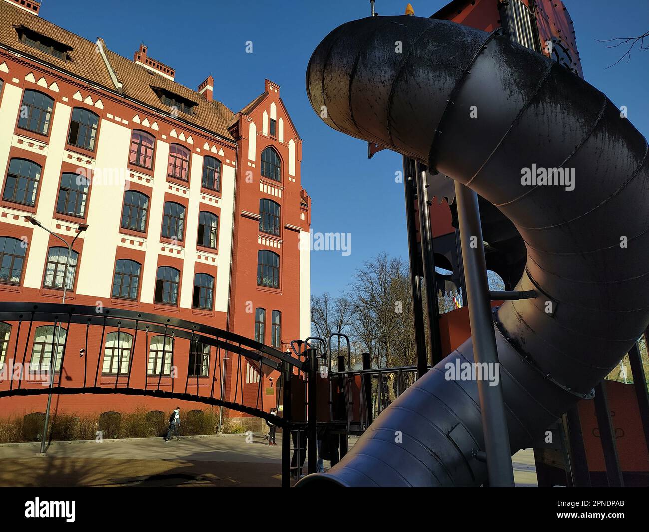 Agenskalns Primary School in Riga in a historical building. The school ...