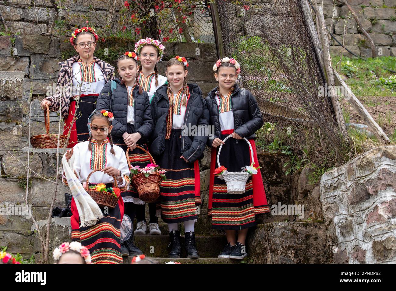 Bov Station, Bulgaria - April 8, 2023: Lazarov Day is a traditional ...