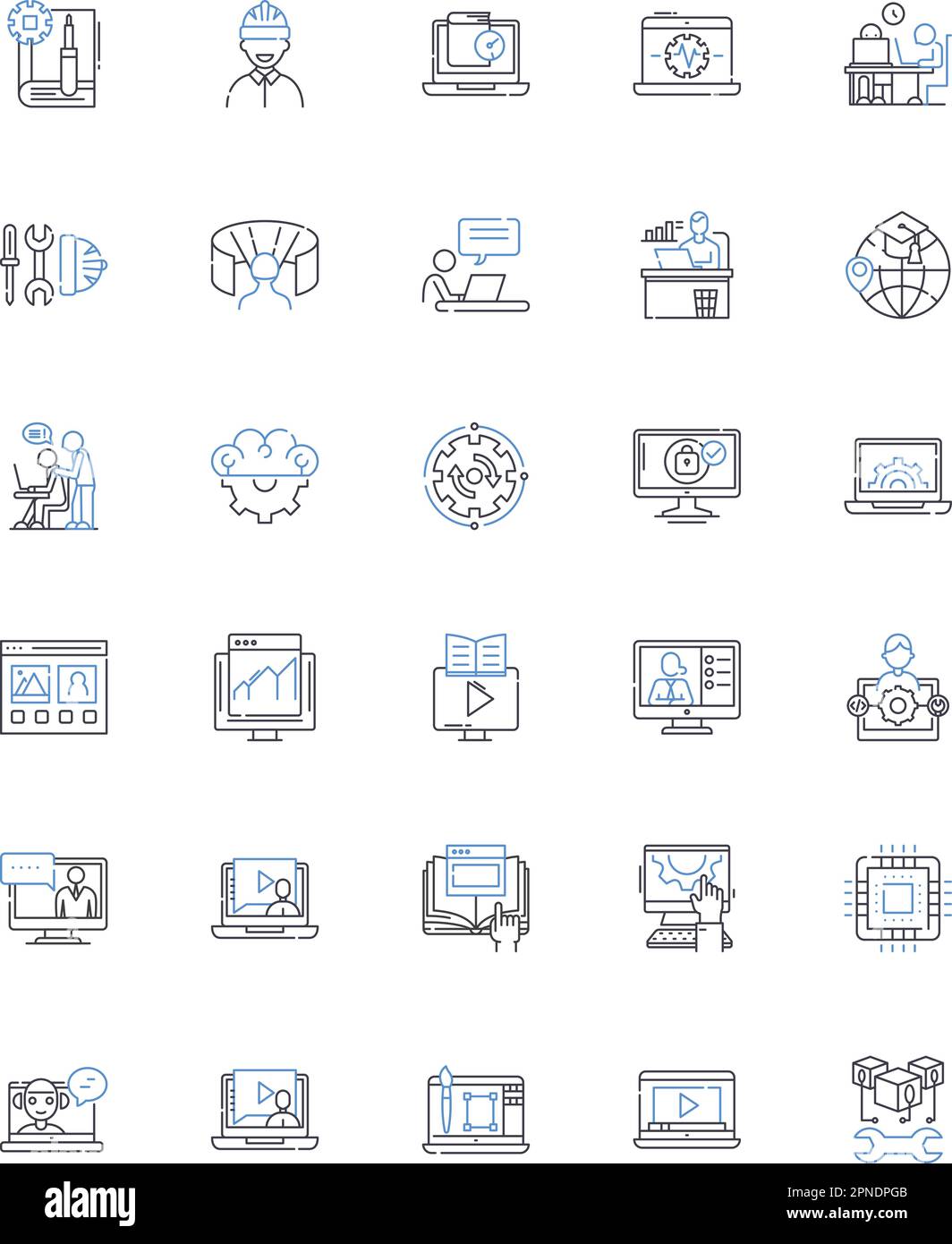 Internet Location Line Icons Collection Web Online Digital Cyberspace Virtual Net Wifi