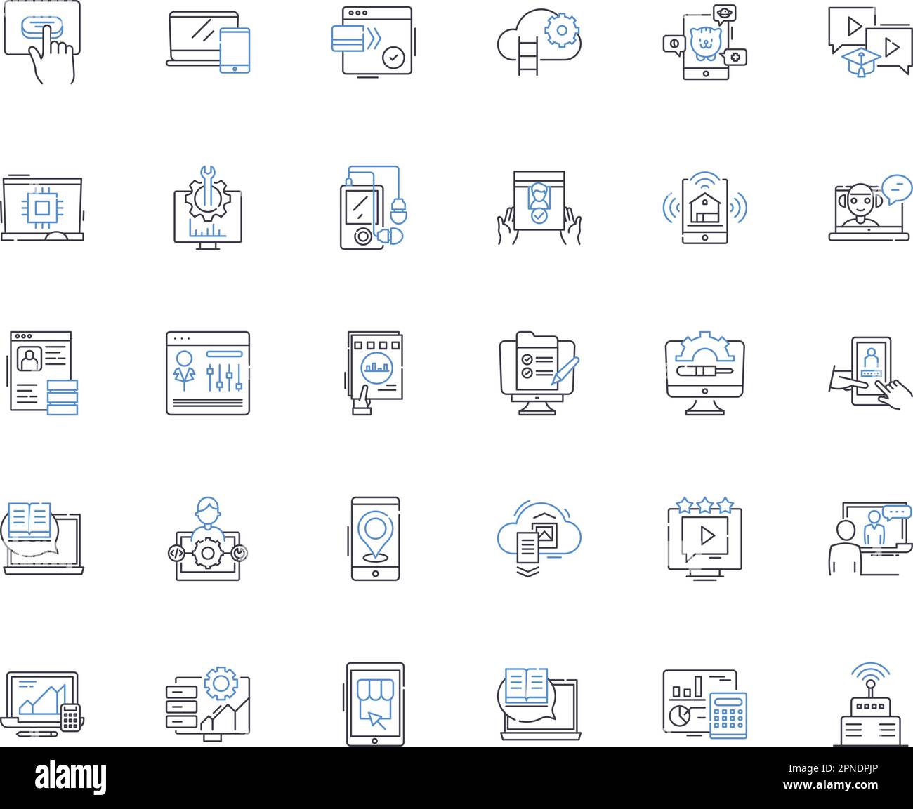Enterprise solution line icons collection. Efficiency, Integration ... Enterprise solution line icons collection. Efficiency, Integration ...