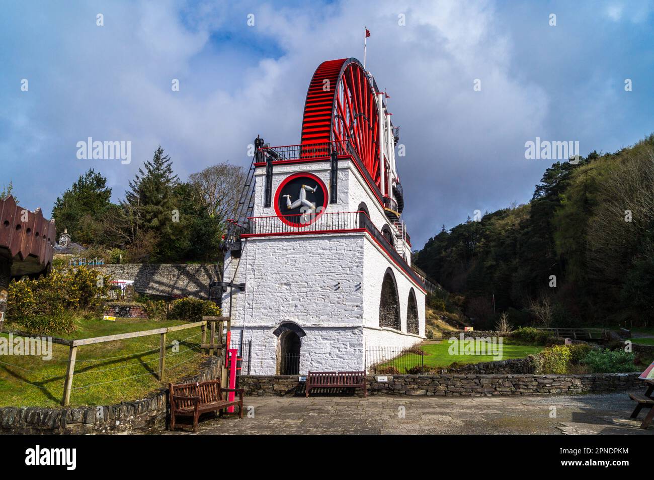 The Laxey Wheel, also known as Lady Isabella, the largest working ...