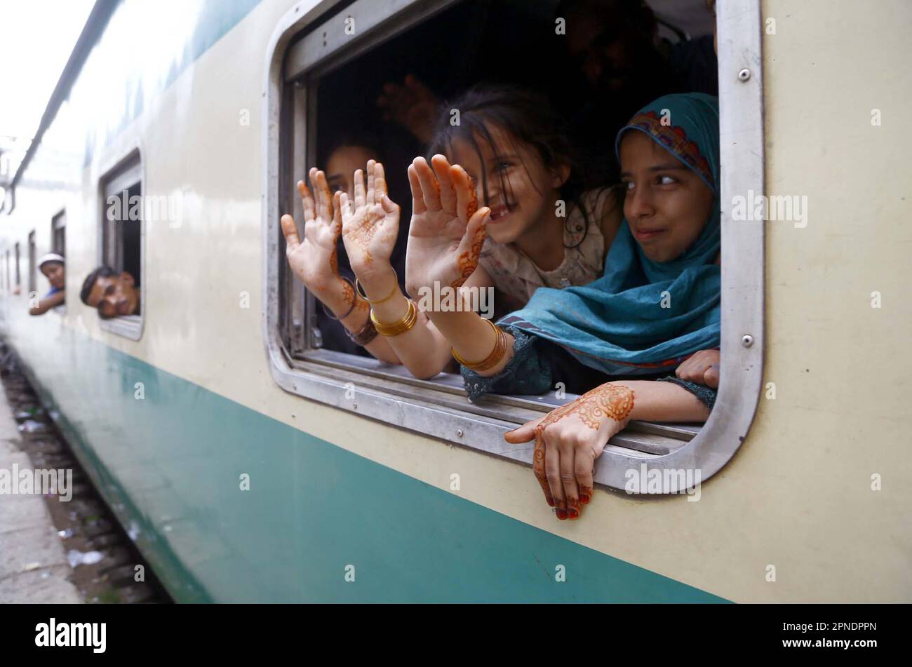 Karachi, Pakistan, April 18, 2023, A large numbers of people gather for ...