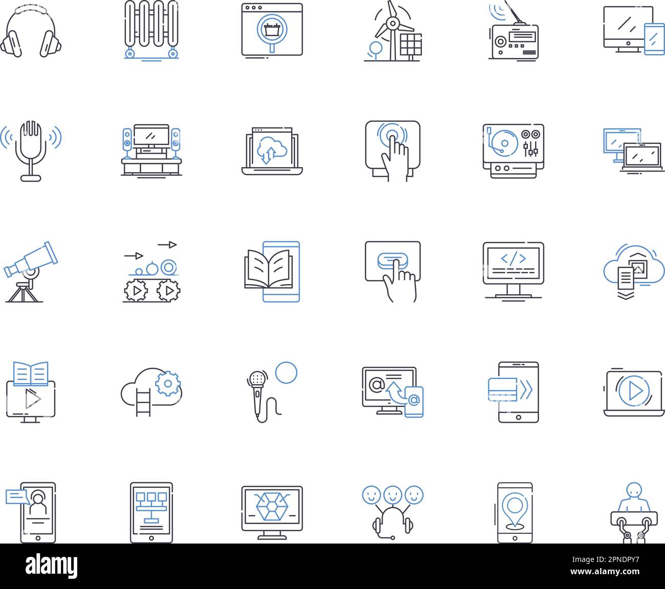 Confidential Data Line Icons Collection Secrecy Privacy Encryption Classified Sensitive