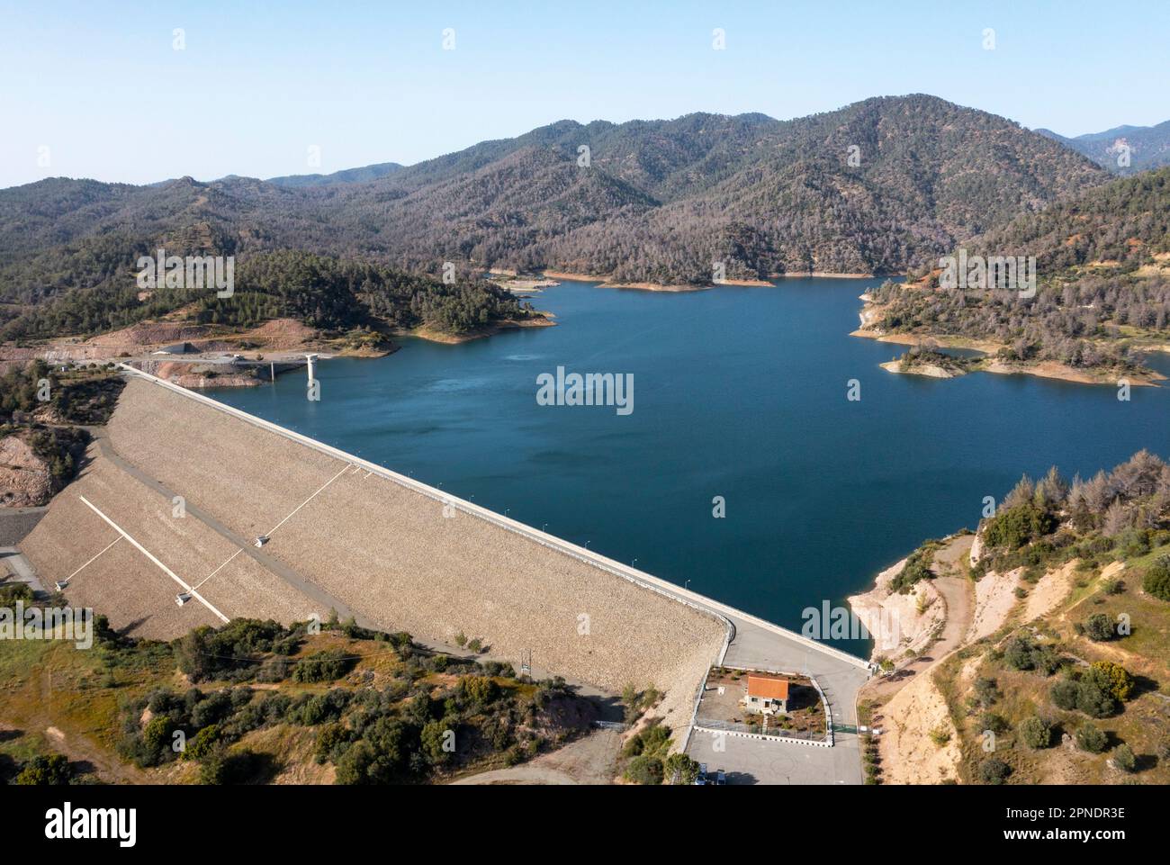 Aerial view kannaviou reservoir hi-res stock photography and images - Alamy