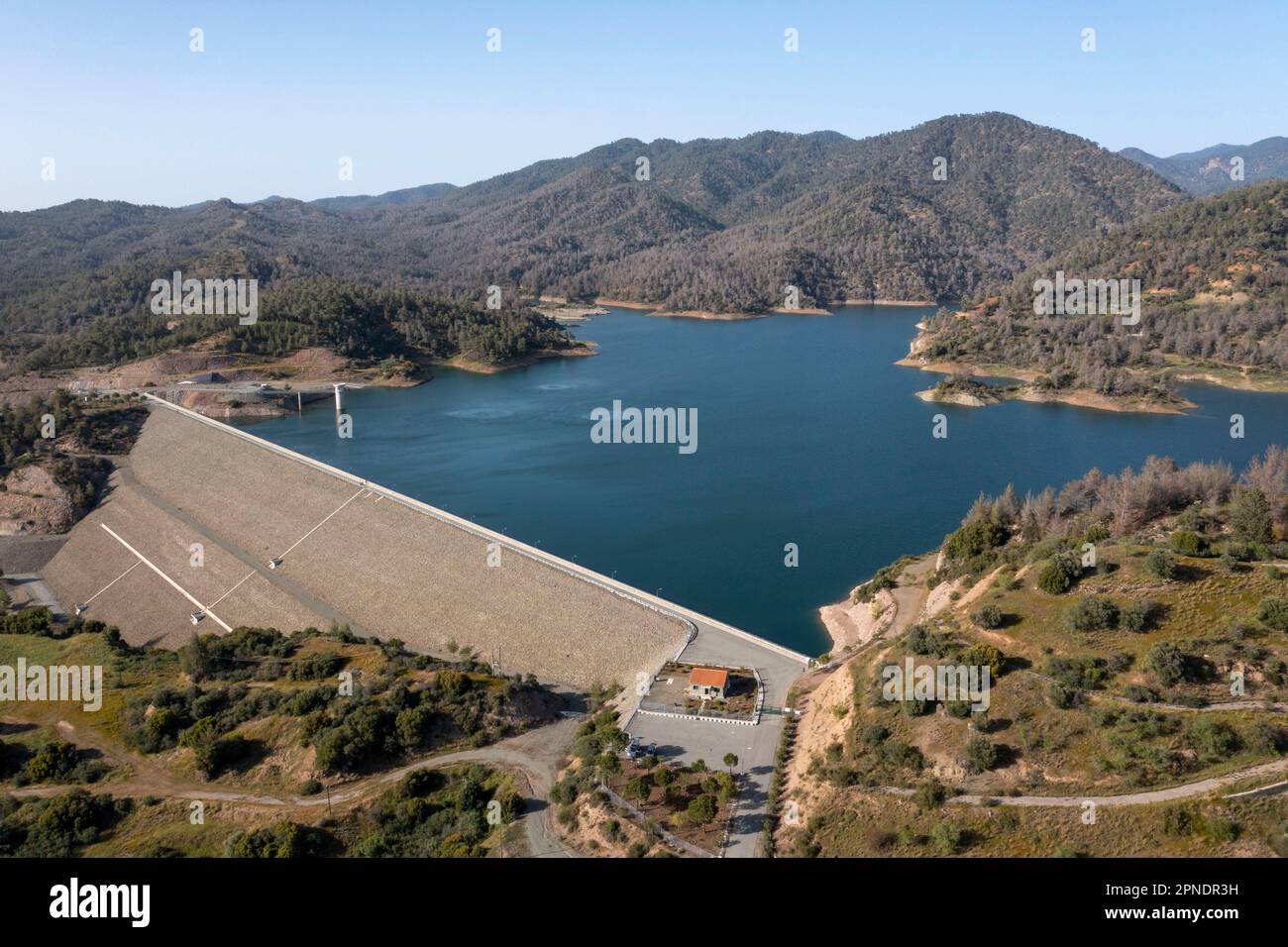 The Kannaviou Dam is the fourth largest dam in Cyprus and the third ...