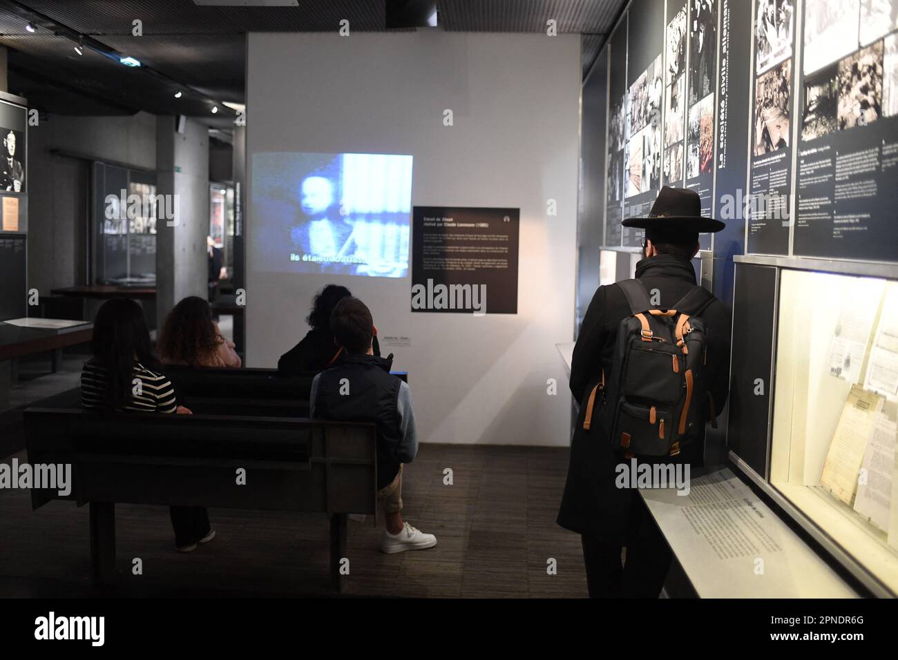 The Yom HaShoah ceremony for the commemoration in memory of the victims ...