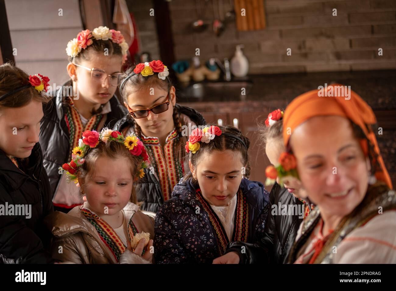 Bov Station, Bulgaria - April 8, 2023: Lazarov Day is a traditional ...