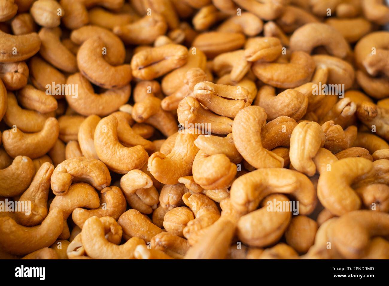Macro raw cashew nuts hi-res stock photography and images - Alamy