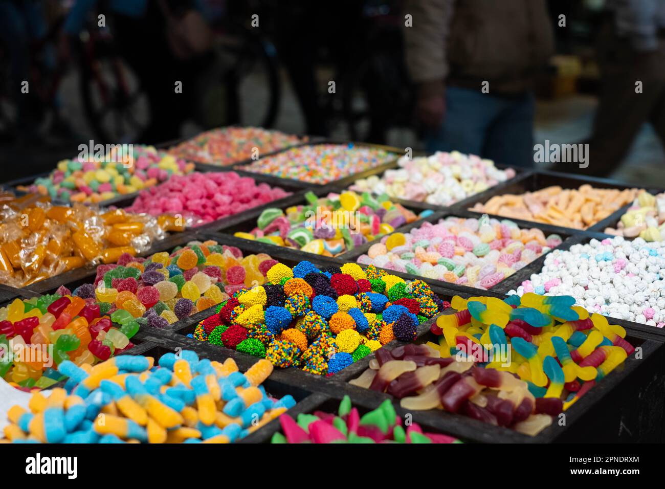 candy and jelly sweets for sale on market Stock Photo - Alamy
