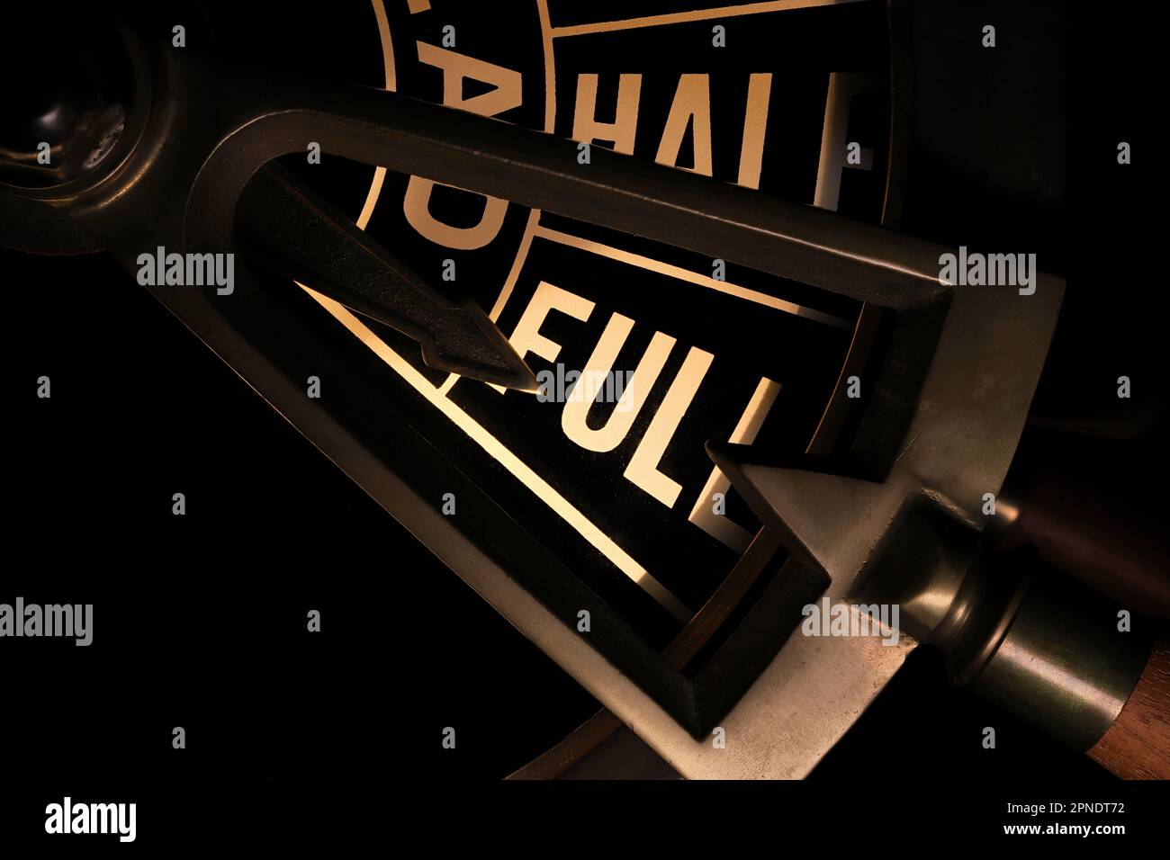 engine order telegraph in full ahead position Stock Photo - Alamy