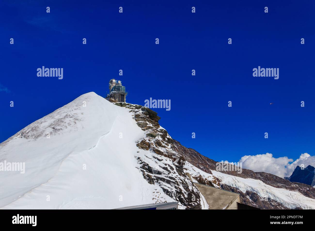 View of Sphinx Observatory on Jungfraujoch, one of the highest ...
