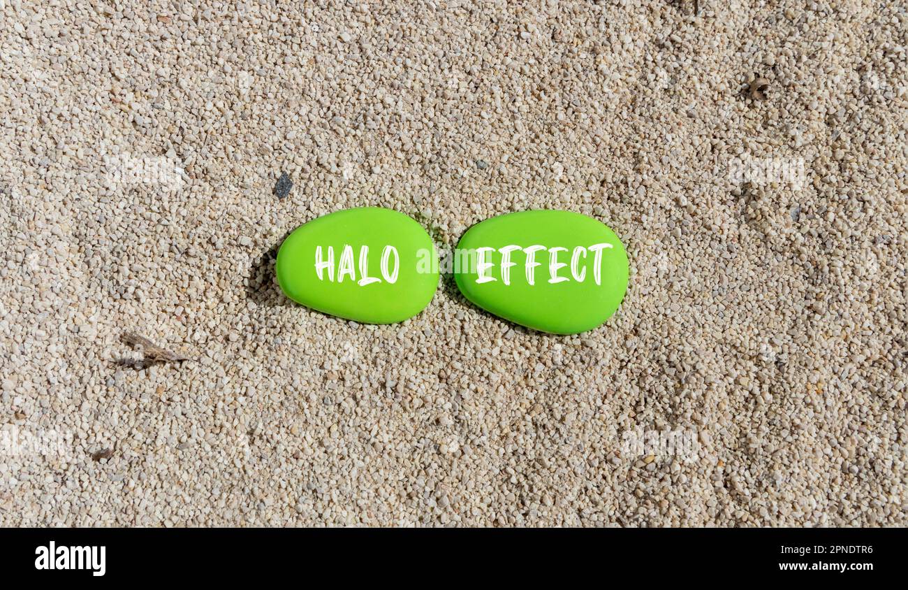Halo effect and psychological symbol. Concept words Halo effect on ... Halo effect and psychological symbol. Concept words Halo effect on ...