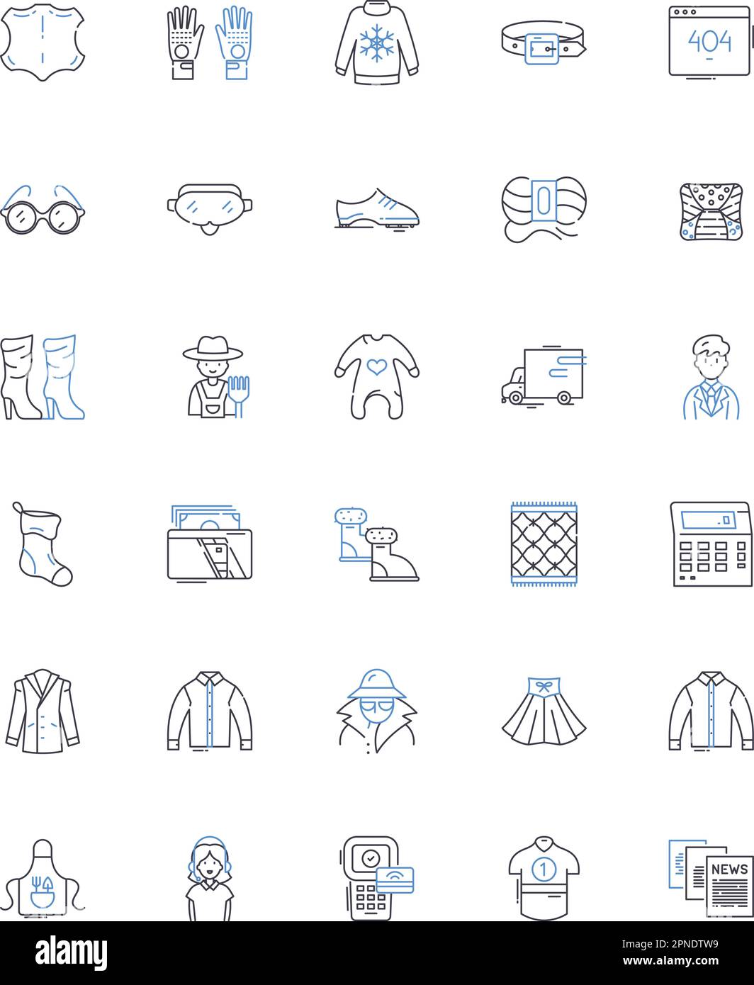 Business district line icons collection. Skyscrapers, Corporate ...