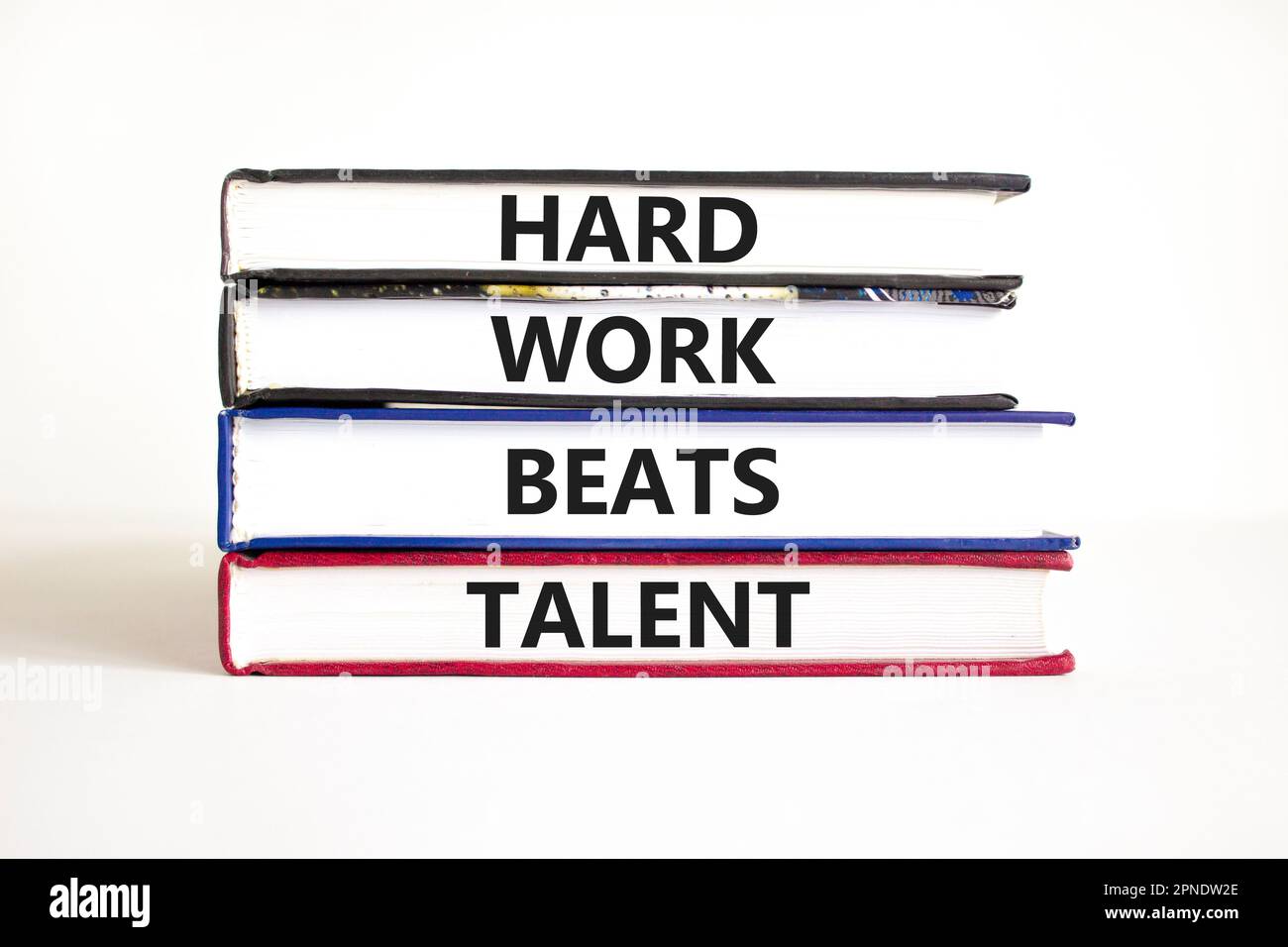 Hard work beats talent symbol. Concept words Hard work beats talent on ...