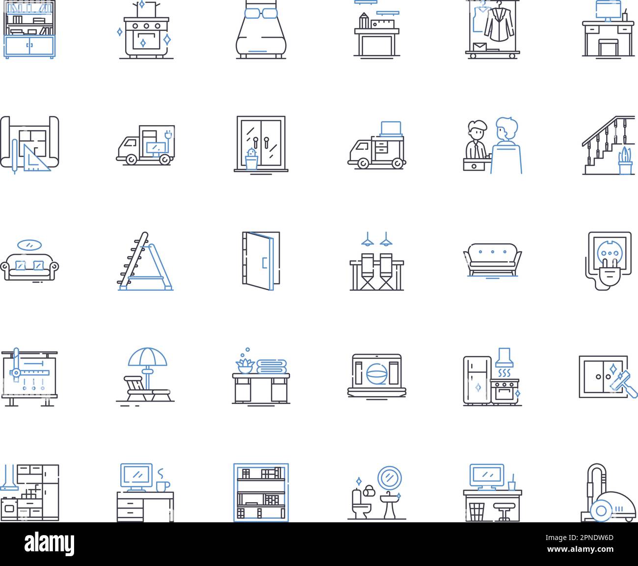 Cabinetmaker line icons collection. Woodworking, Carpentry, Custom ...