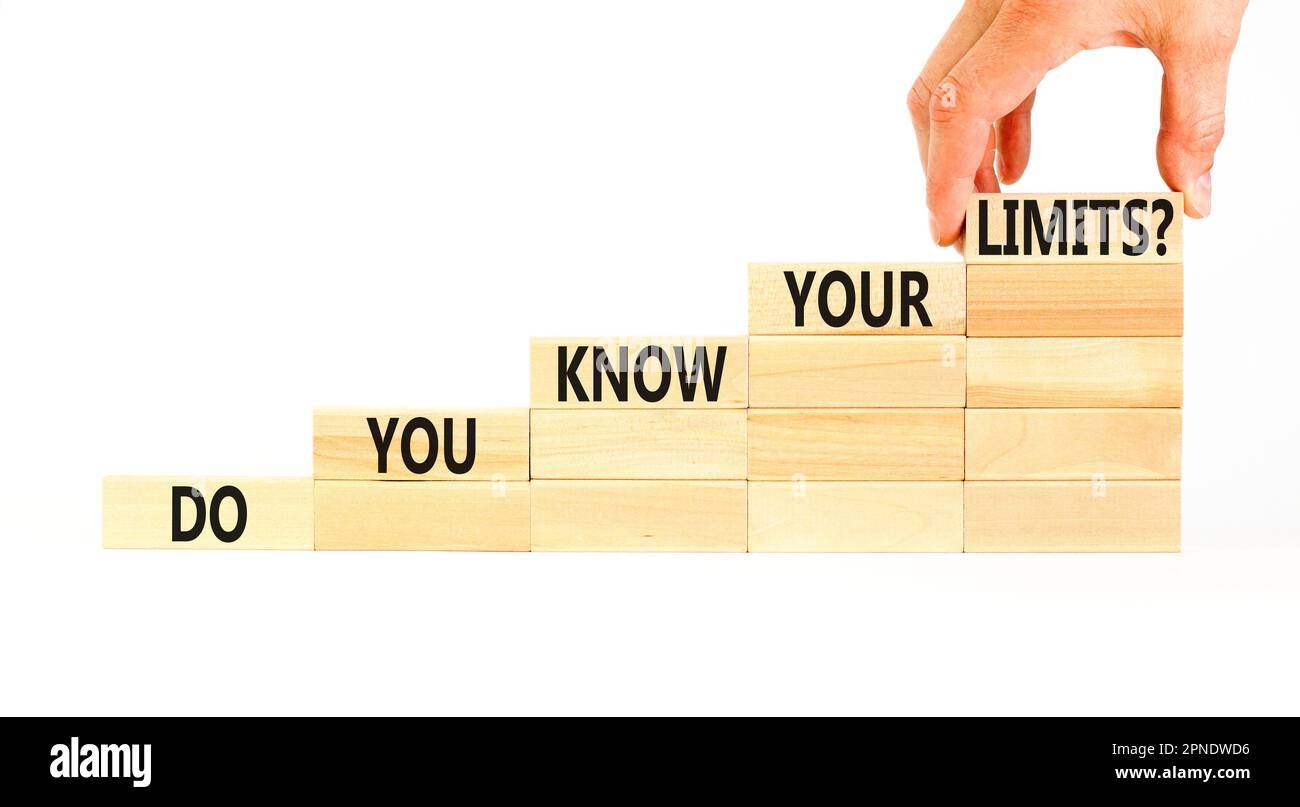 Do you know your limits symbol. Concept words Do you know your limits ...