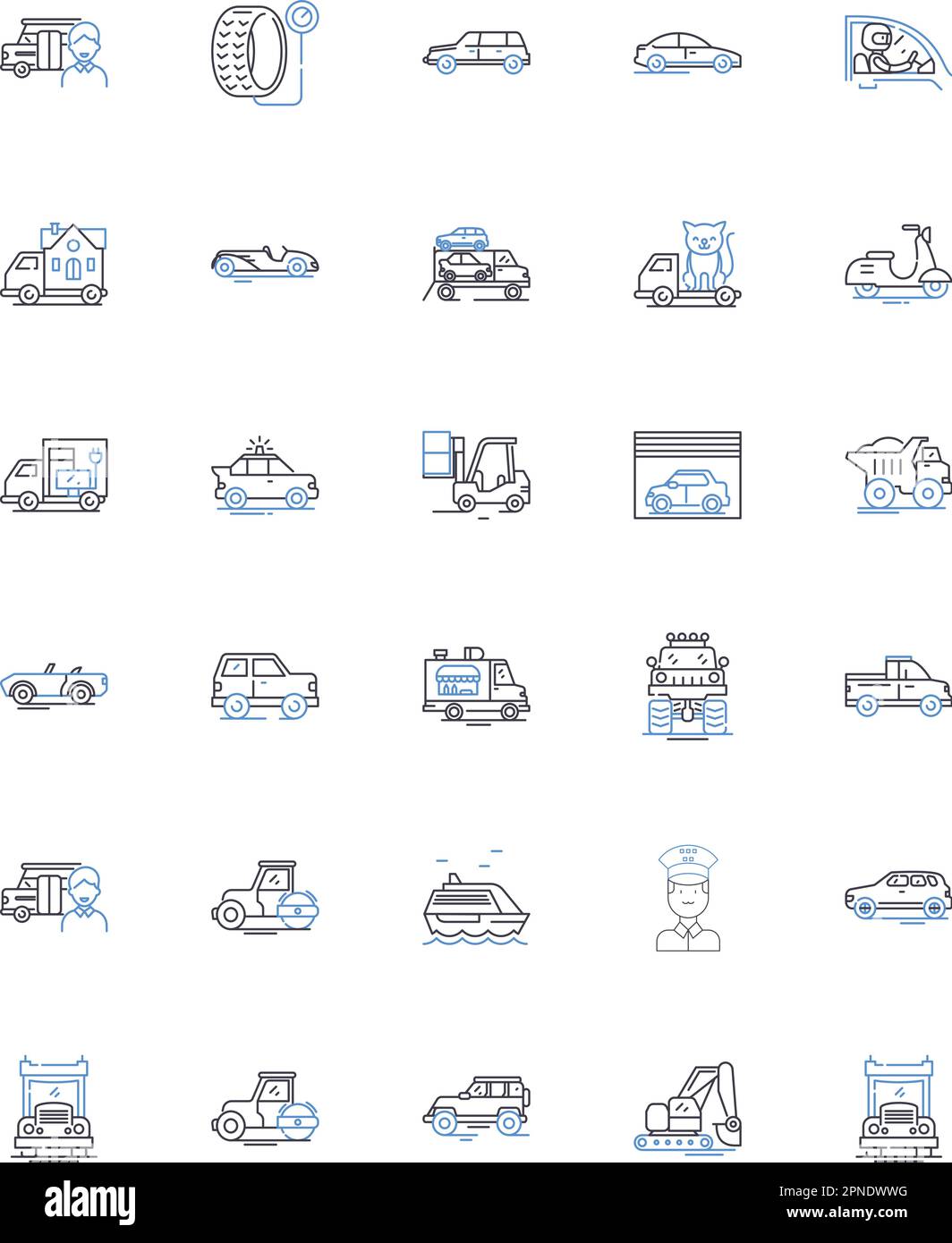 Transit line icons collection. Commute, Subway, Public, Transportation, Bus, Train, Metro vector ...