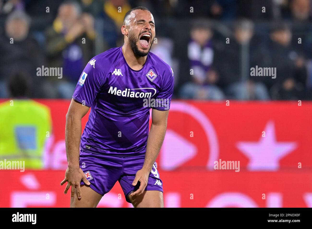 Artemio Franchi stadium, Florence, Italy, April 17, 2023, Arthur Cabral ...