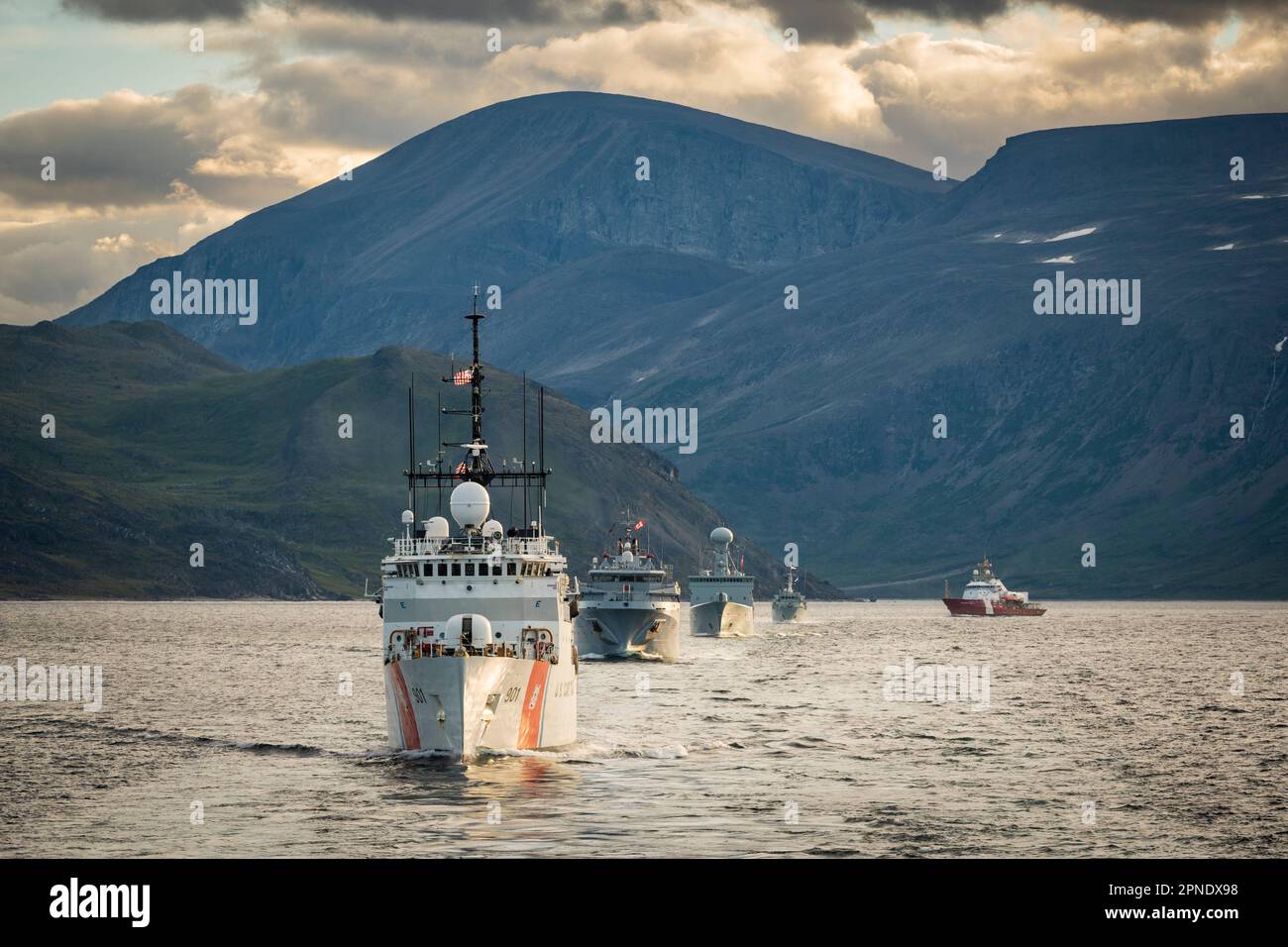 Warships participating in Operation Nanook 2022 follow HMCS Margaret ...
