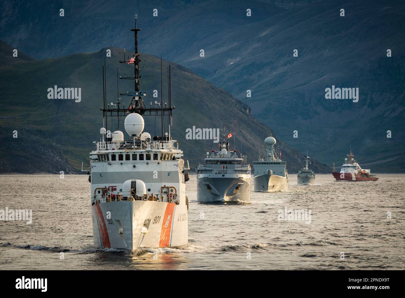 Warships participating in Operation Nanook 2022 follow HMCS Margaret ...
