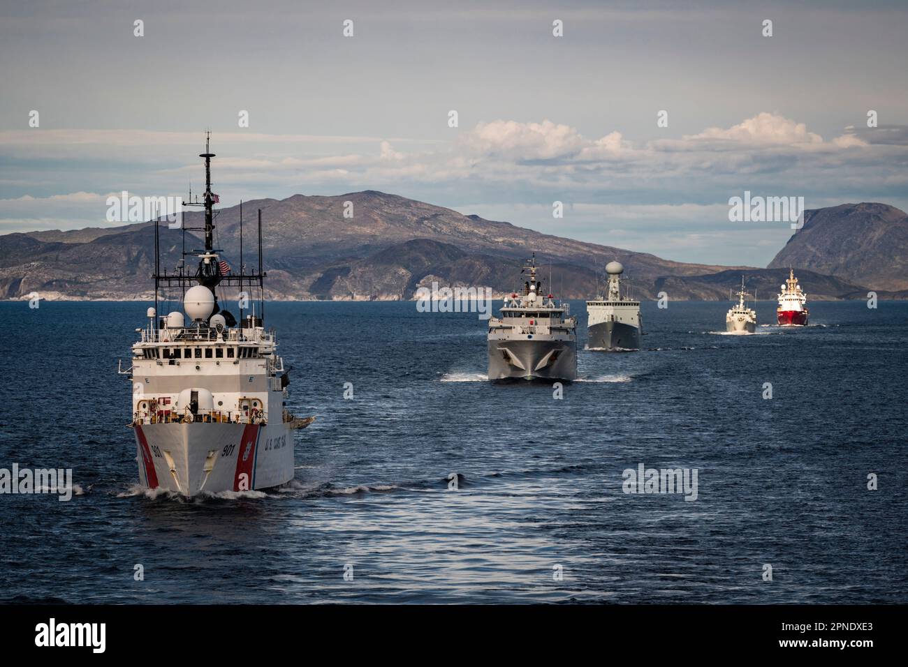 Warships participating in Operation Nanook 2022 follow HMCS Margaret ...