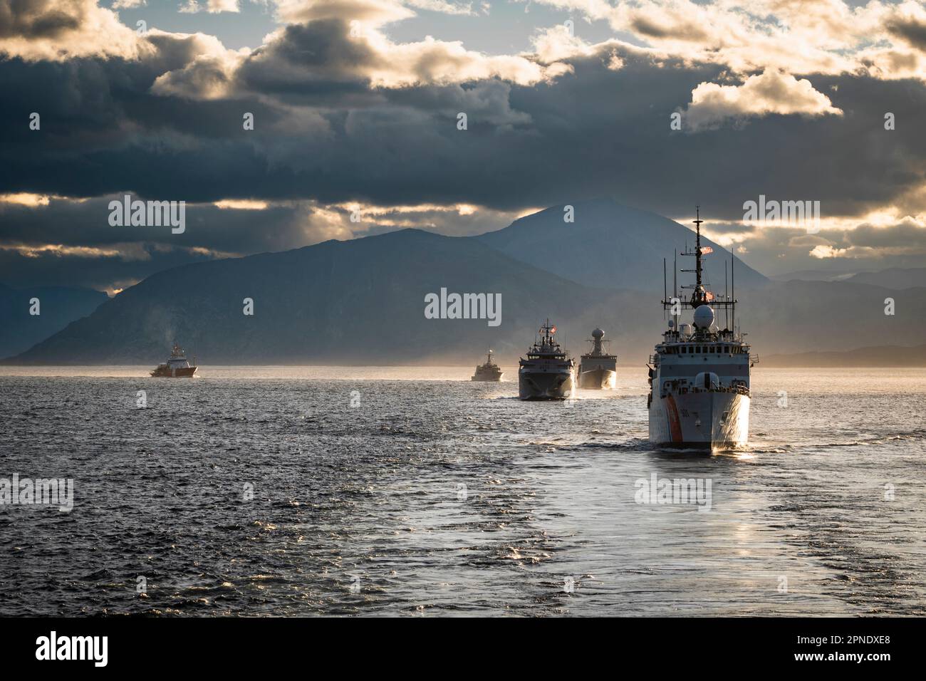 Warships participating in Operation Nanook 2022 follow HMCS Margaret ...