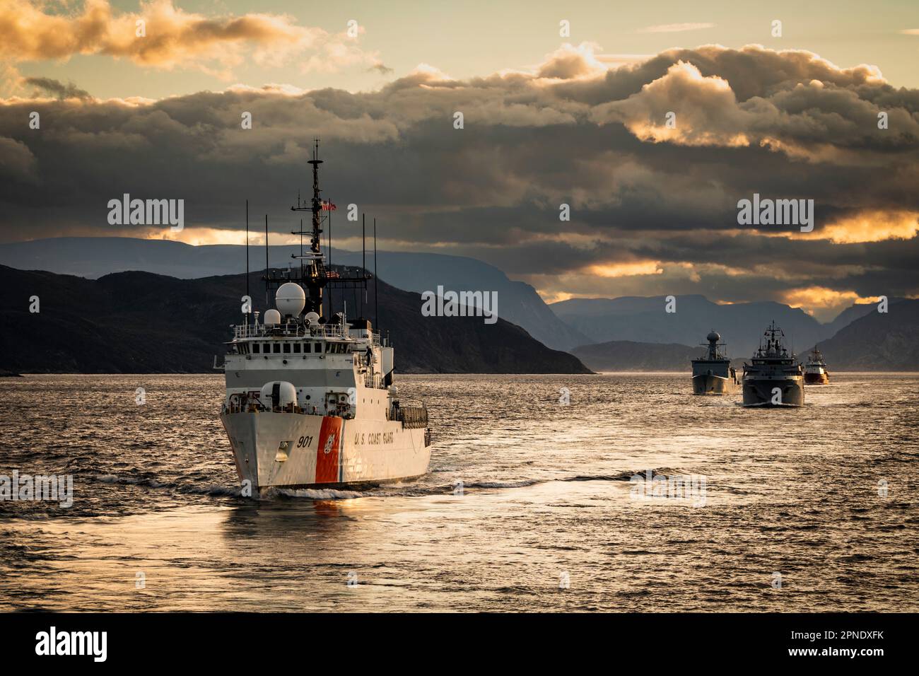 Warships participating in Operation Nanook 2022 follow HMCS Margaret ...