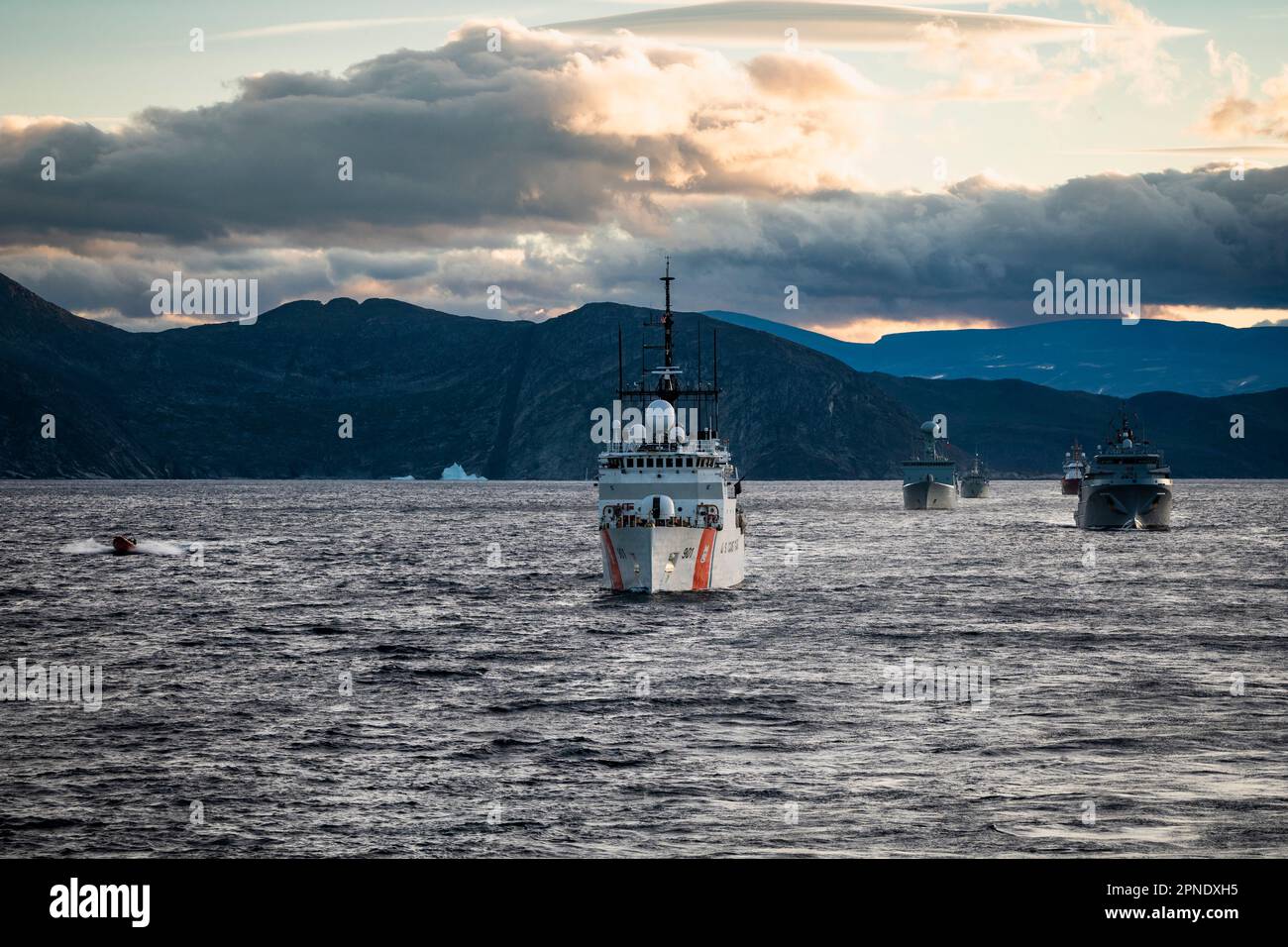 Warships participating in Operation Nanook 2022 follow HMCS Margaret ...