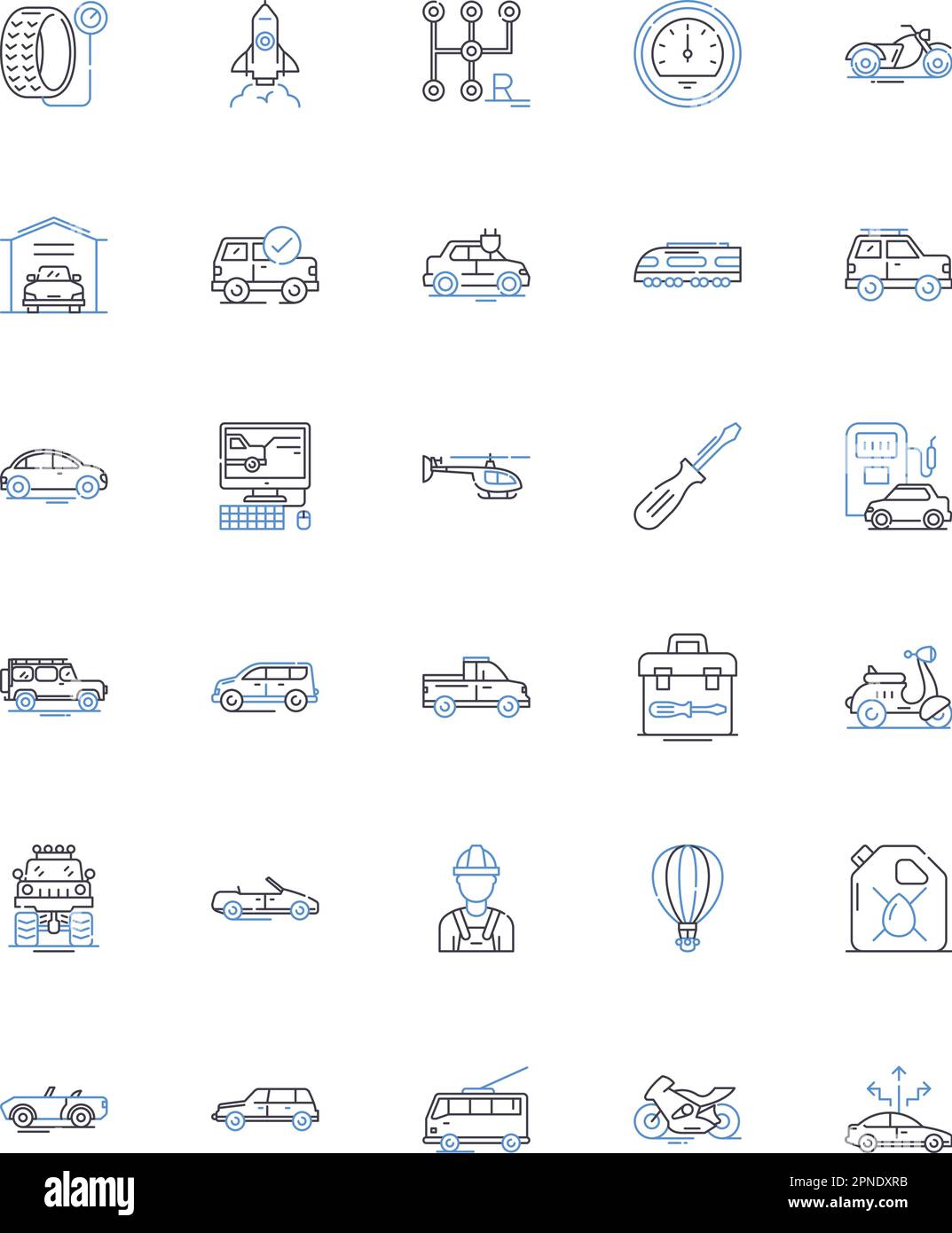 Freight shipping line icons collection. Logistics, Transport, Cargo ...