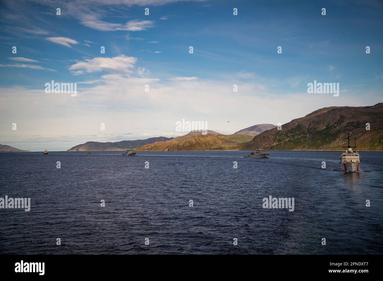 Warships participating in Operation Nanook 2022 follow HMCS Margaret ...