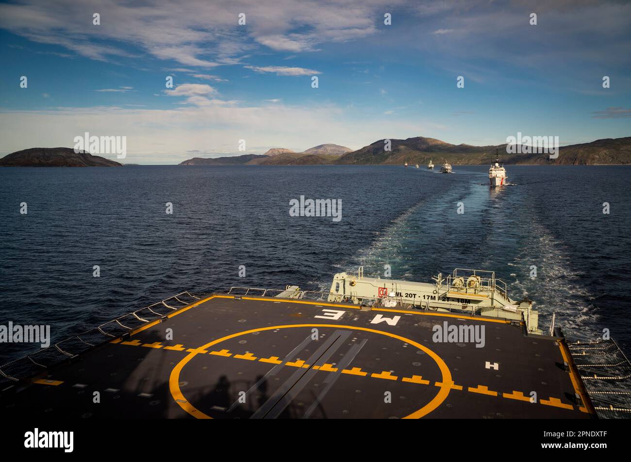 Warships participating in Operation Nanook 2022 follow HMCS Margaret ...