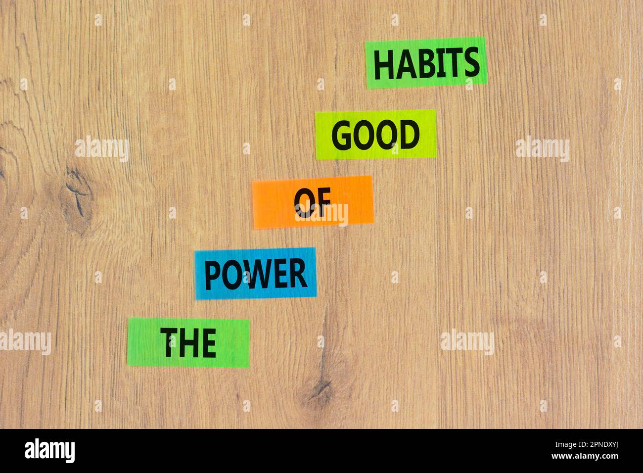 The power of good habits symbol. Concept words The power of good habits ...