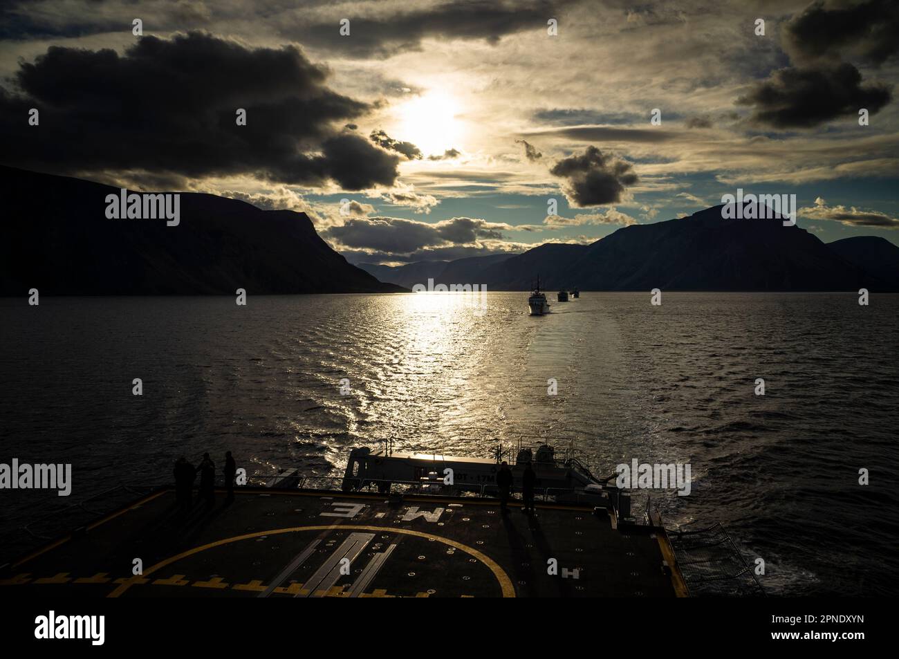 Warships participating in Operation Nanook 2022 follow HMCS Margaret ...