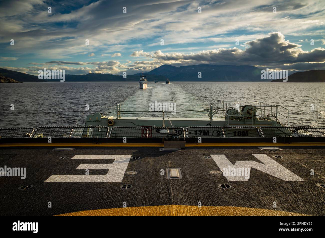 Warships participating in Operation Nanook 2022 follow HMCS Margaret ...