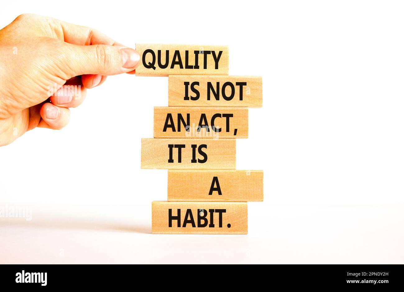 Quality is a habit symbol. Concept words Quality is not an act it is a ...