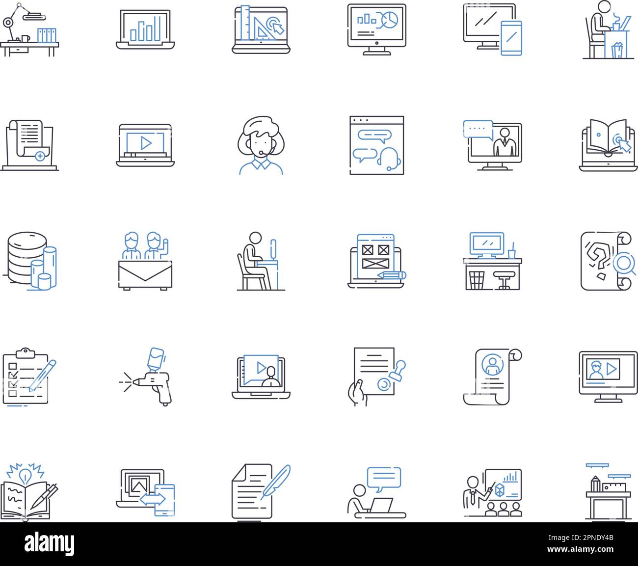 Group workshop line icons collection. Collaboration, Creativity ...