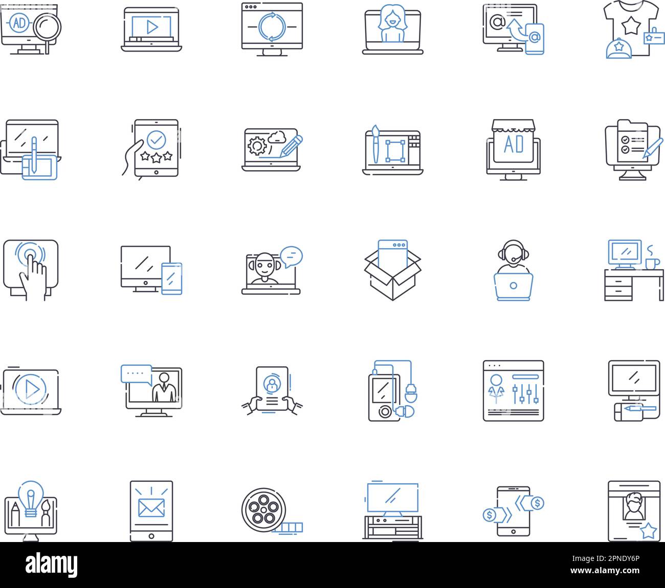 Journalism line icons collection. Ethics, Investigative, Objective, Reporting, News, Press ...