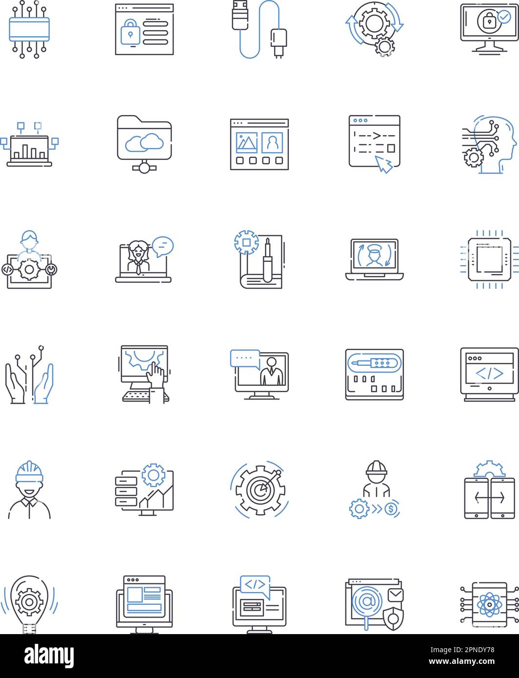 Game design line icons collection. imagination, narrative, gameplay ... Game design line icons collection. imagination, narrative, gameplay ...