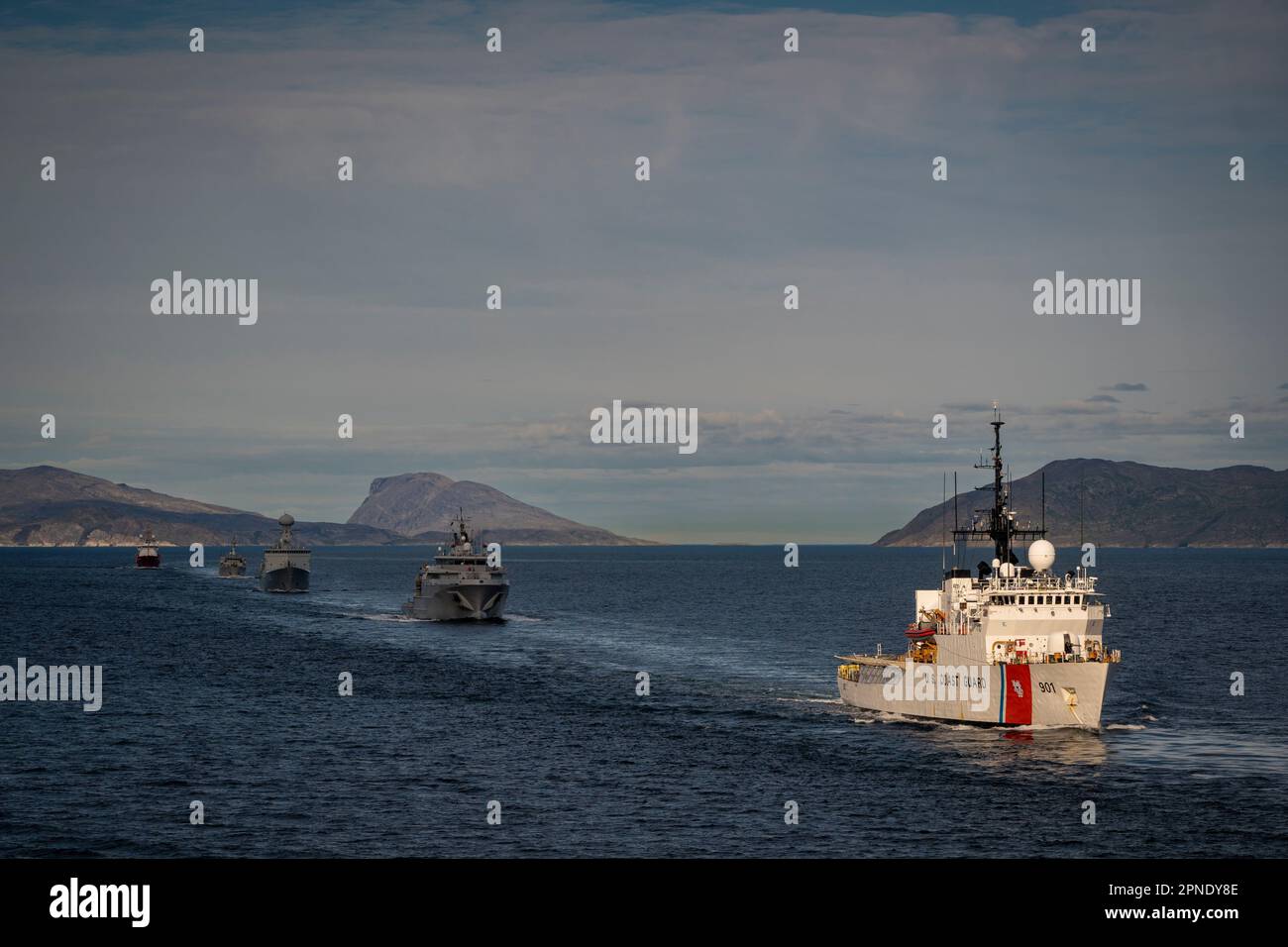 Warships participating in Operation Nanook 2022 follow HMCS Margaret ...