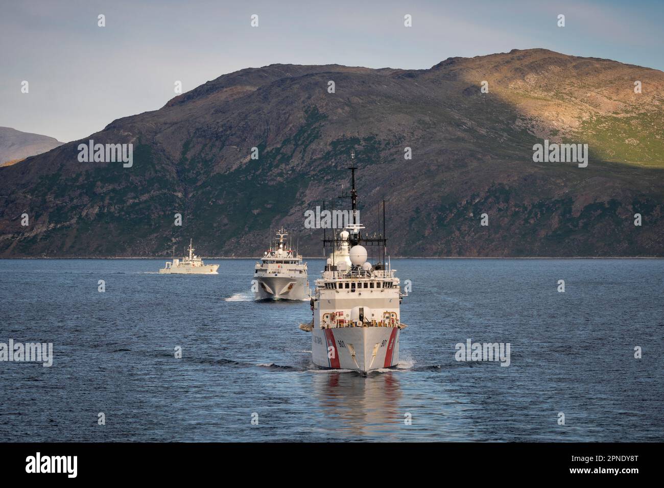 Warships participating in Operation Nanook 2022 follow HMCS Margaret ...