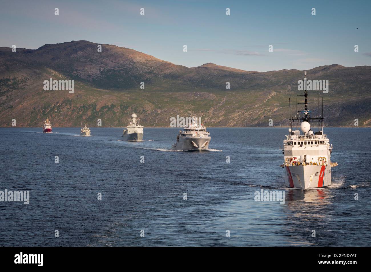 Warships participating in Operation Nanook 2022 follow HMCS Margaret ...