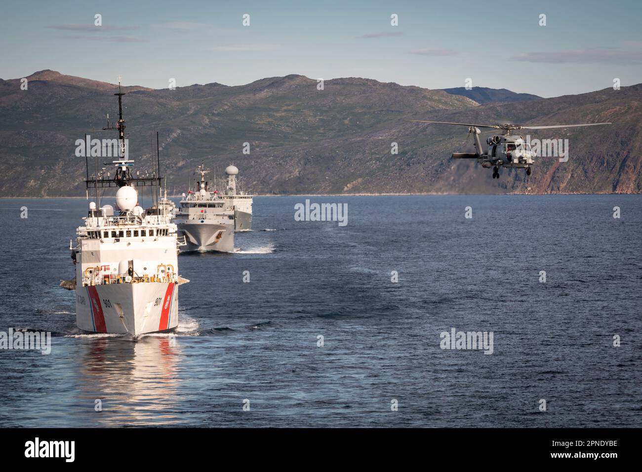 Warships participating in Operation Nanook 2022 follow HMCS Margaret ...
