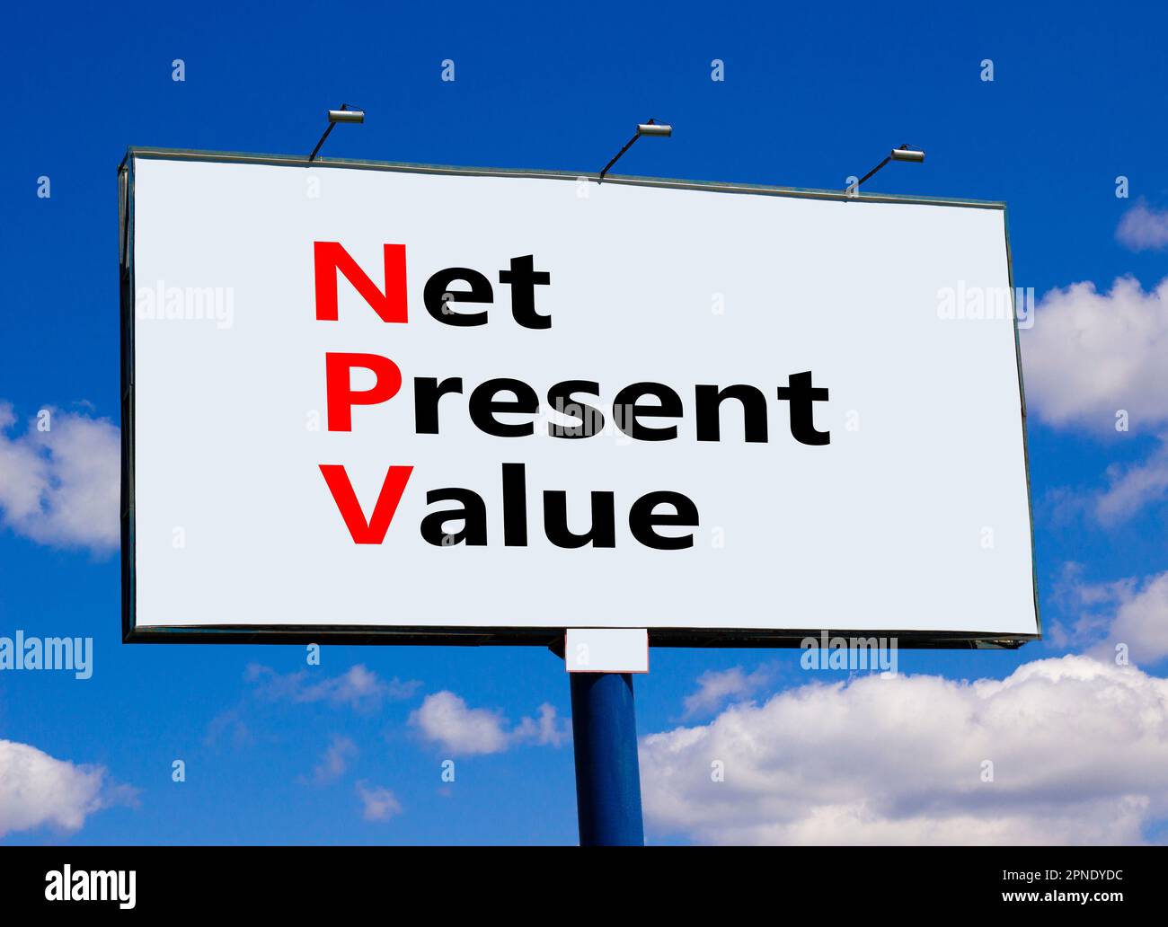 NPV net present value symbol. Concept words NPV net present value on ... NPV net present value symbol. Concept words NPV net present value on ...