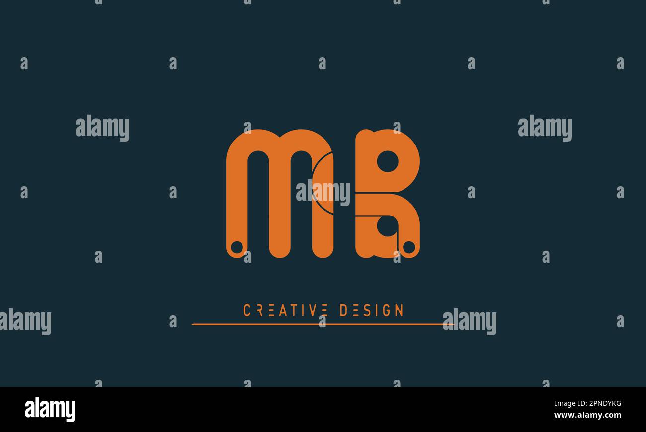 Alphabet letters Modern Creative logo MB , BM Stock Vector Image & Art ...